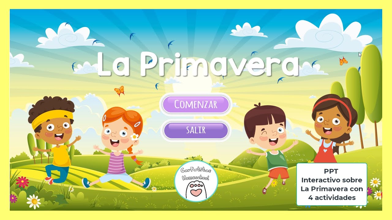 La Primavera para Niños | PowerPoint Interactivo