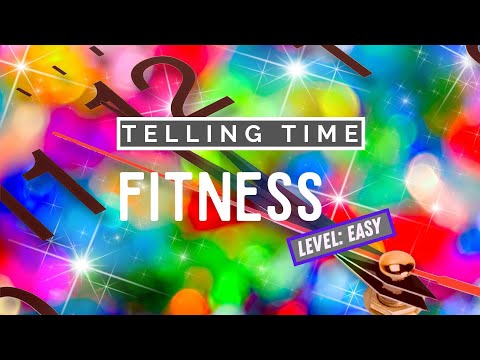 Telling Time Fitness: LEVEL EASY for 1st - 3rd Graders (w/audio)