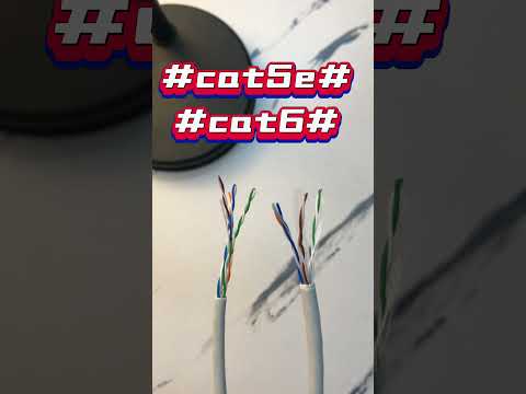 What is the difference between cat5e and cat6? Is it all Gigabit? #cat5e #cat5e #cat6 #network