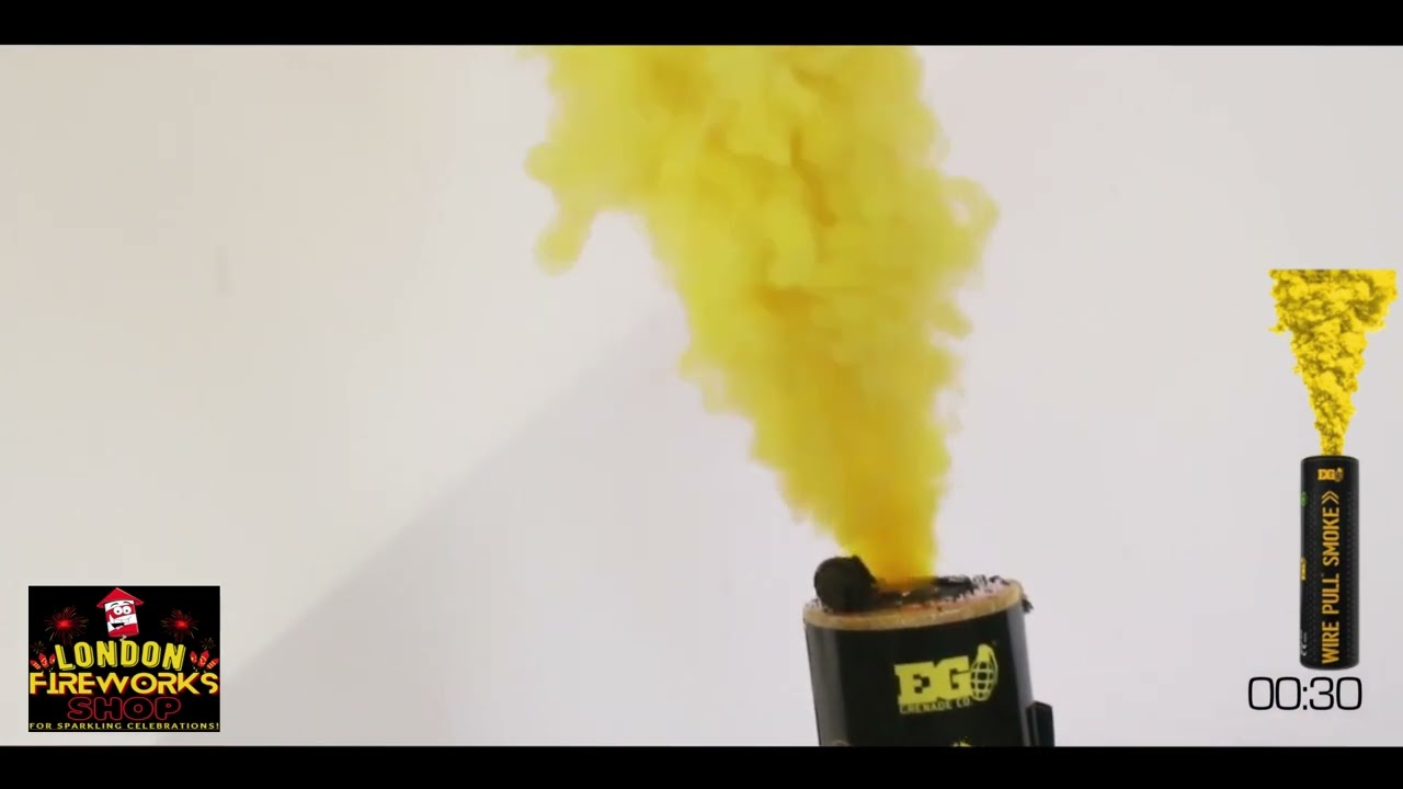 WP40 WIRE PULL SMOKE GRENADE   YELLOW