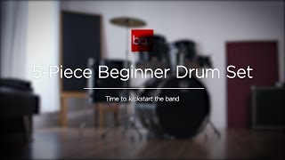 5-Piece Full Size 🥁 Drum Set For Adults – Best Choice Products