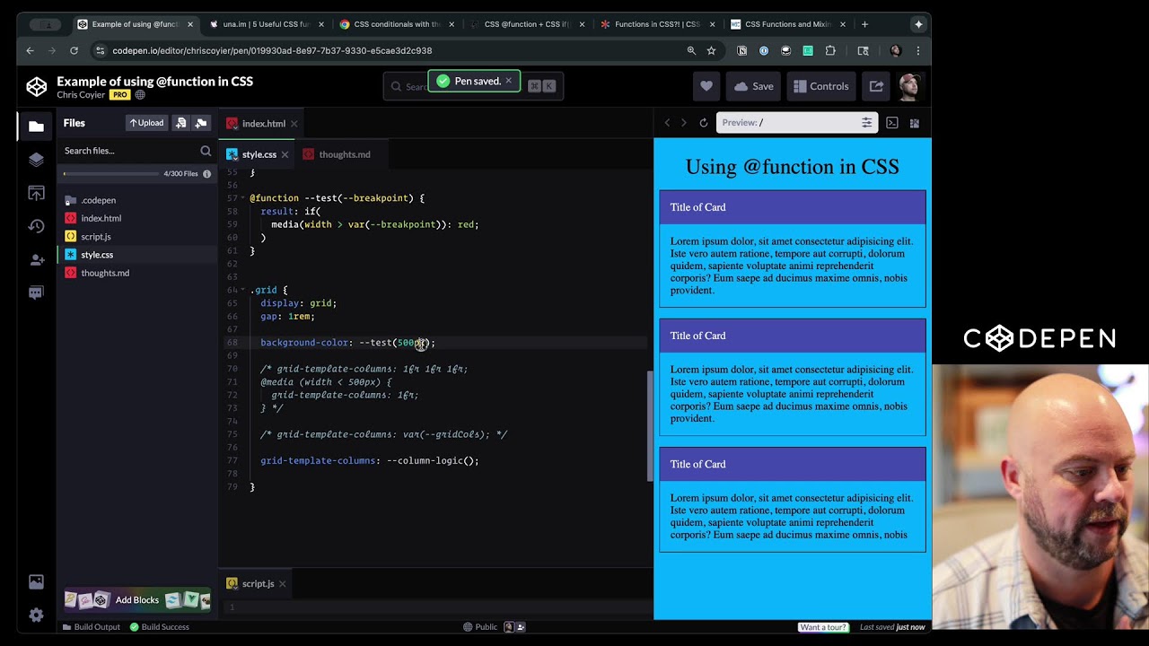 My first play with the CSS if() function