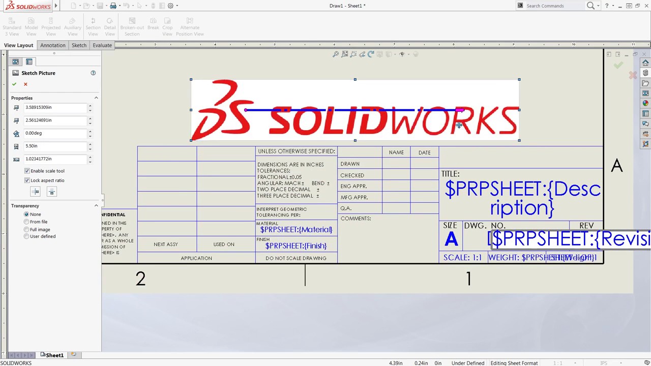 SOLIDWORKS Tech Tip: Sheet Format vs Drawing Sheet