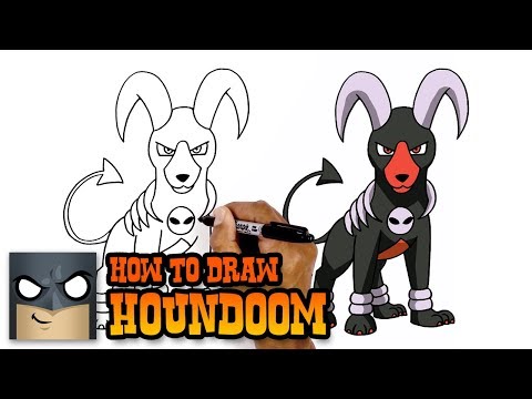 How to Draw Houndoom | Pokemon (Art Tutorial) – Virtual Art Blog