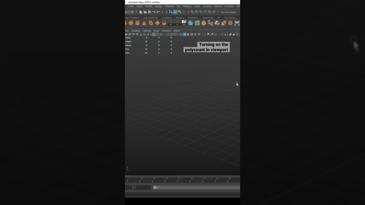 Turning on polycount #3dmodeling #3d #maya