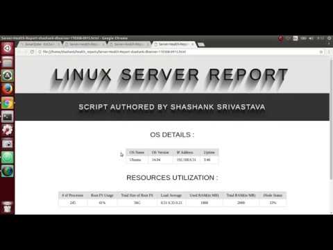 Create a Server Health Report (HTML) Using Shell Script – What I ...
