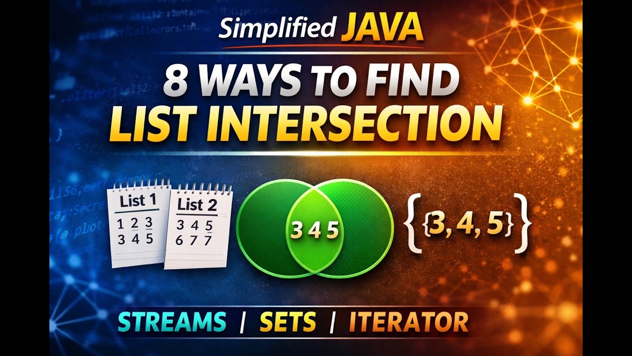 Find the Intersect from the two list using Java 8 | Top 10 Java Coding Interview Question