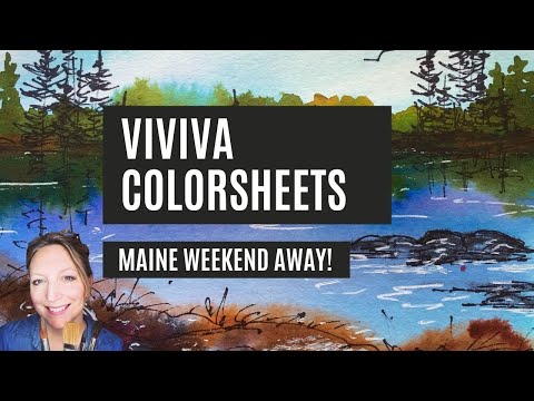 Watch me test out my Travel Viviva Watercolor Color sheets!
