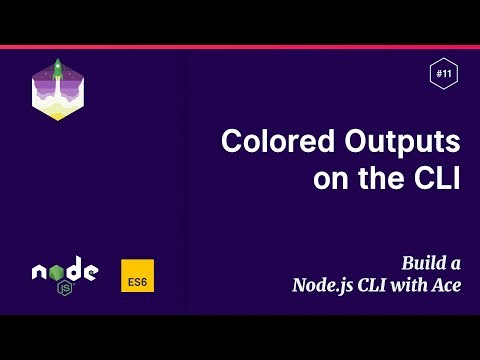 Learn 11 Colored Outputs — Build a Node js CLI with Ace - Mind Luster