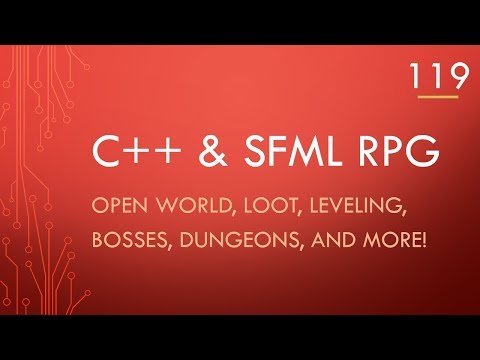 Learn C SFML | Open World RPG 119 | Adding some weapon classes - Mind Luster