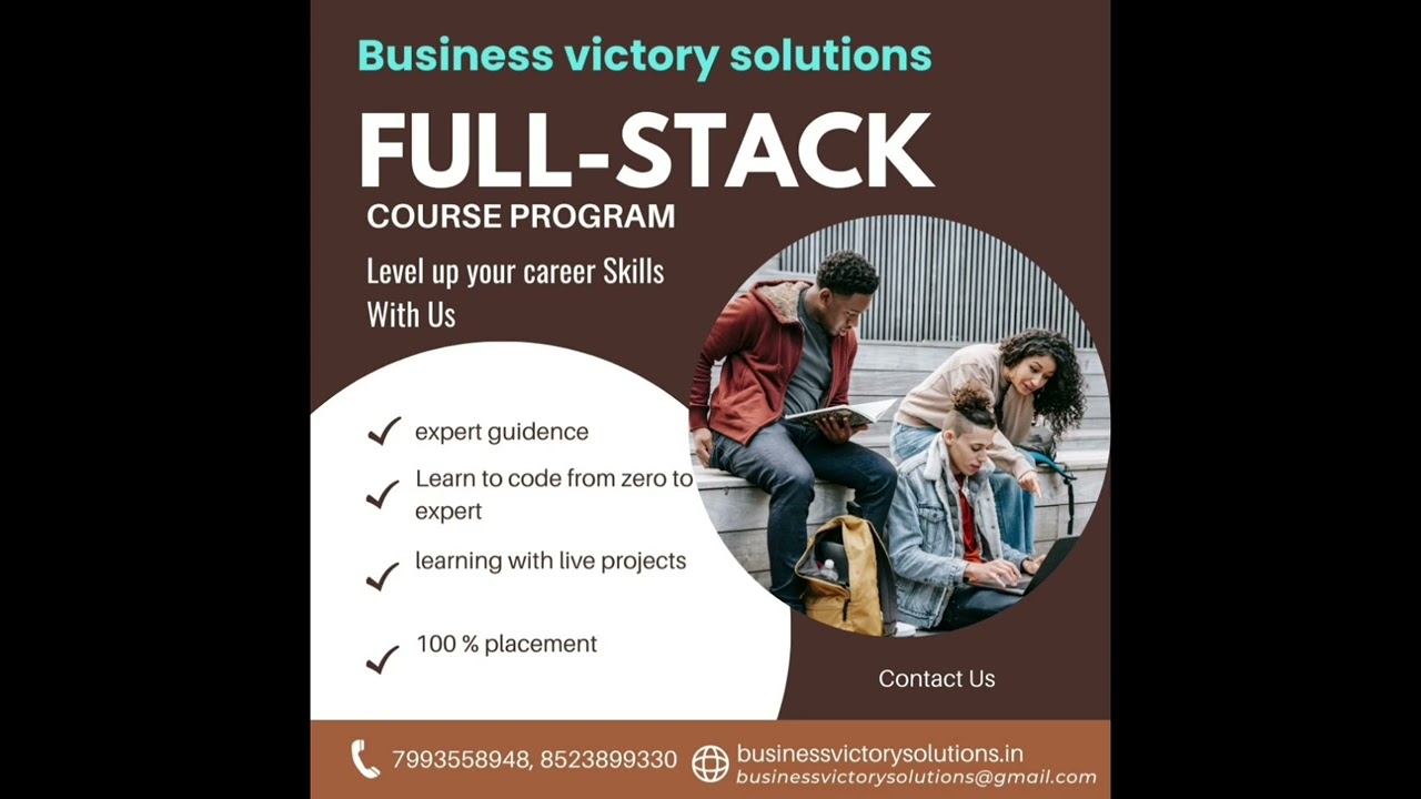 Full-Stack Development Course Posters | BVS’s Complete Training Overview