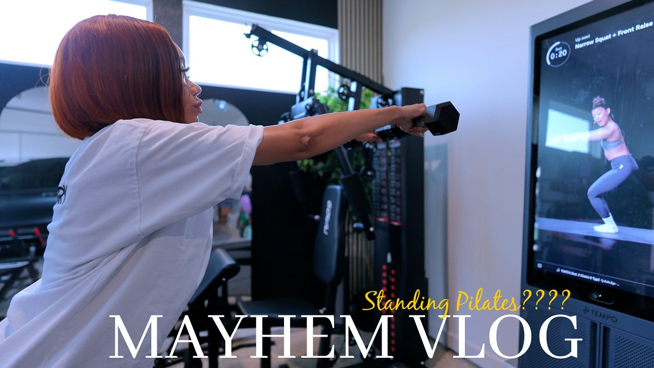 Standing Pilates? That's New! + Making Time in Between Time | Mayhem Vlog