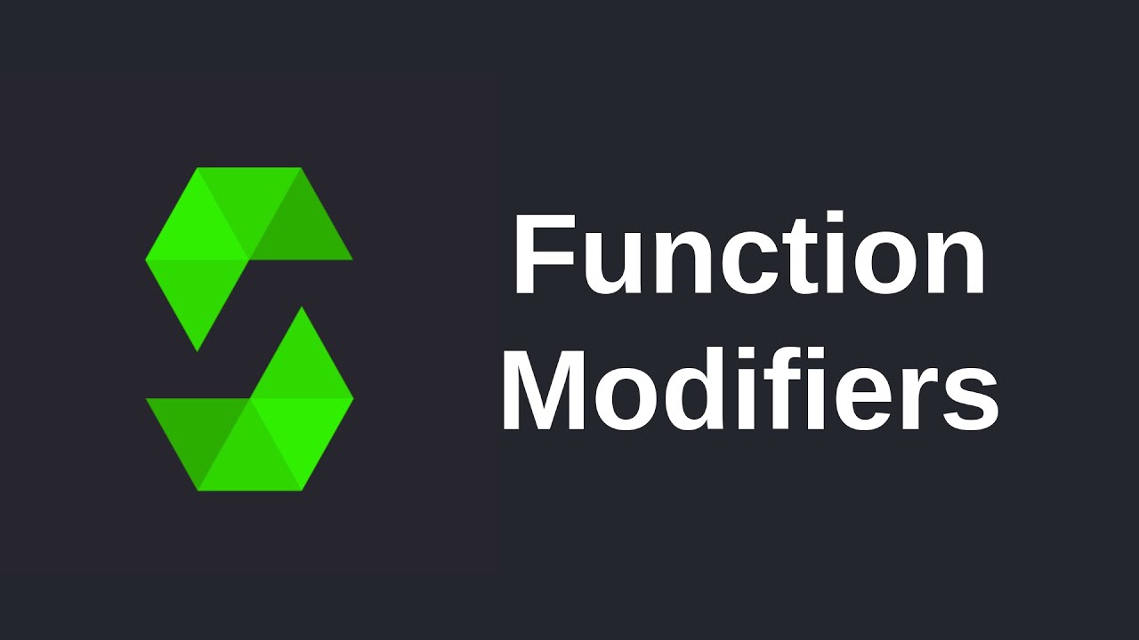 Learn Solidity (0.5) - Function Modifiers
