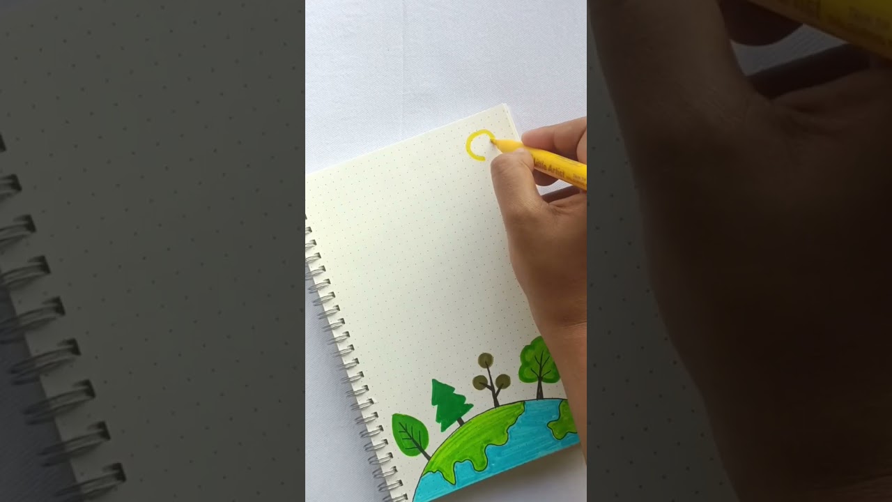 Front page design for school projects 'EVS' 🌎🍃 #shorts #youtubeshorts