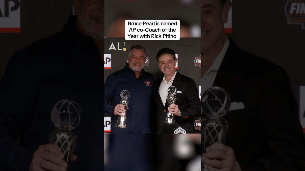 Bruce Pearl is named AP co-Coach of the Year with St. John's head coach Rick Pitino