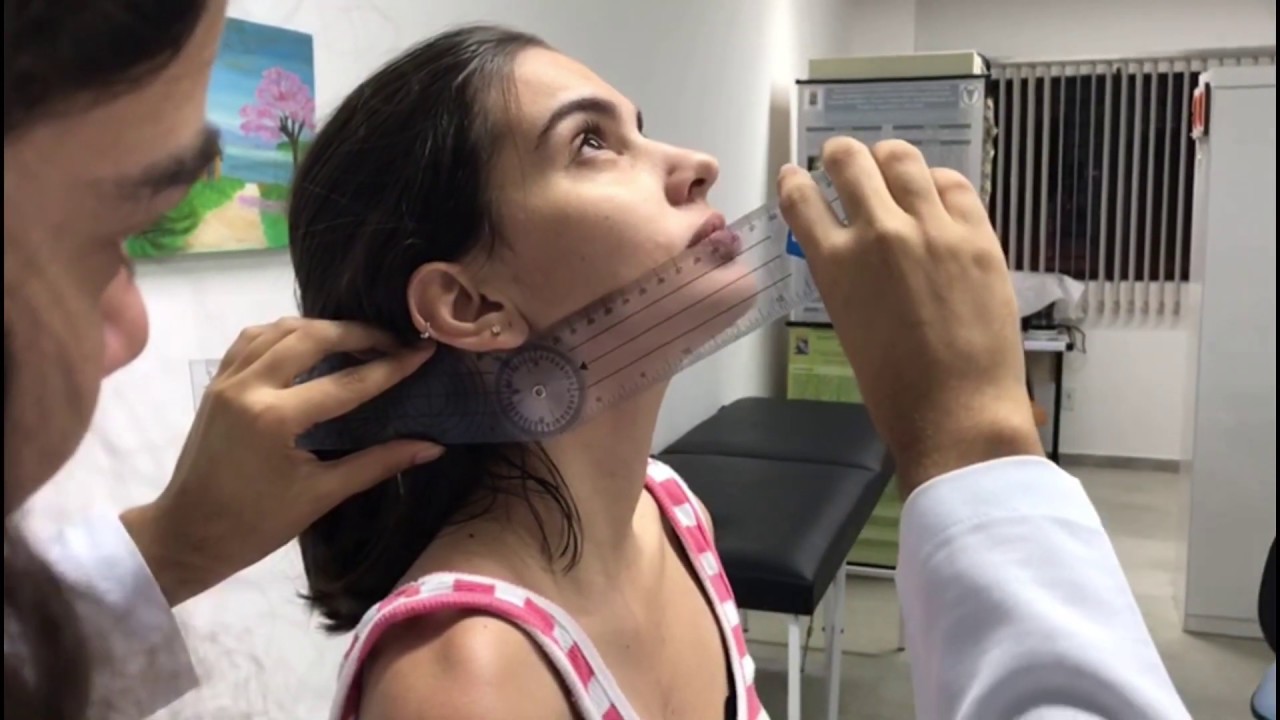 Goniometria- Extensão Coluna Cervical