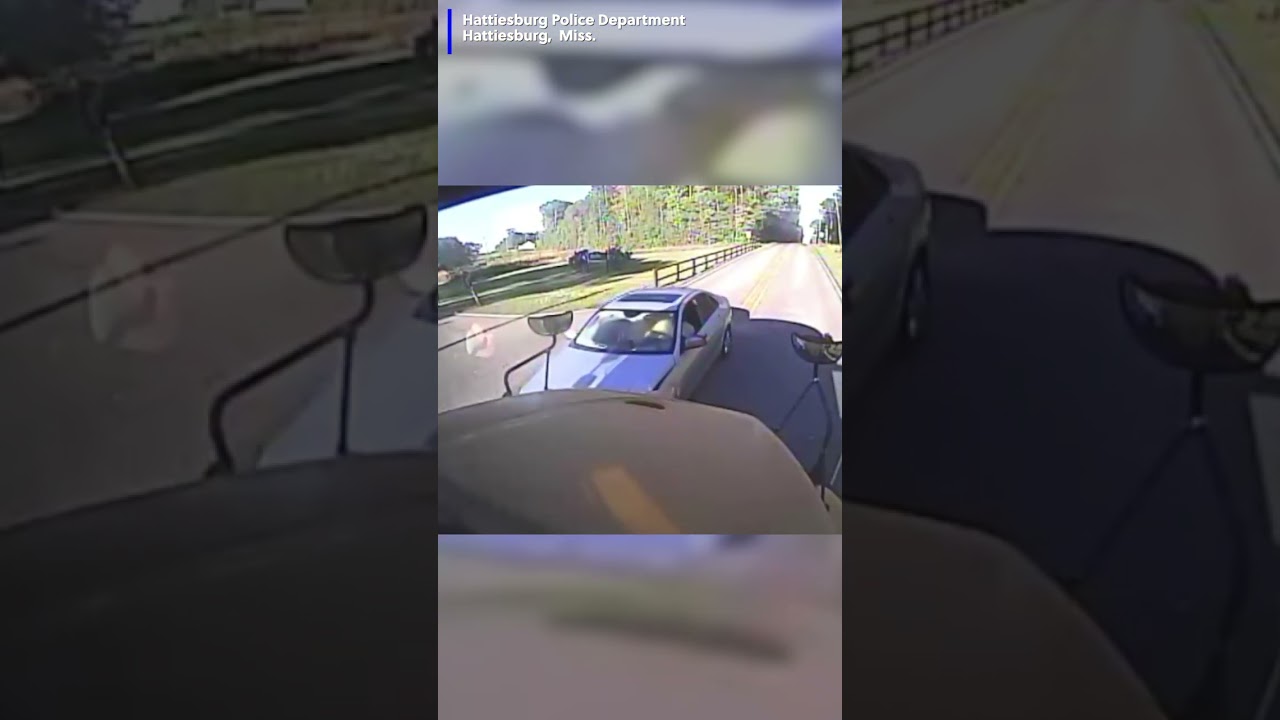 Car Crashes into Bus