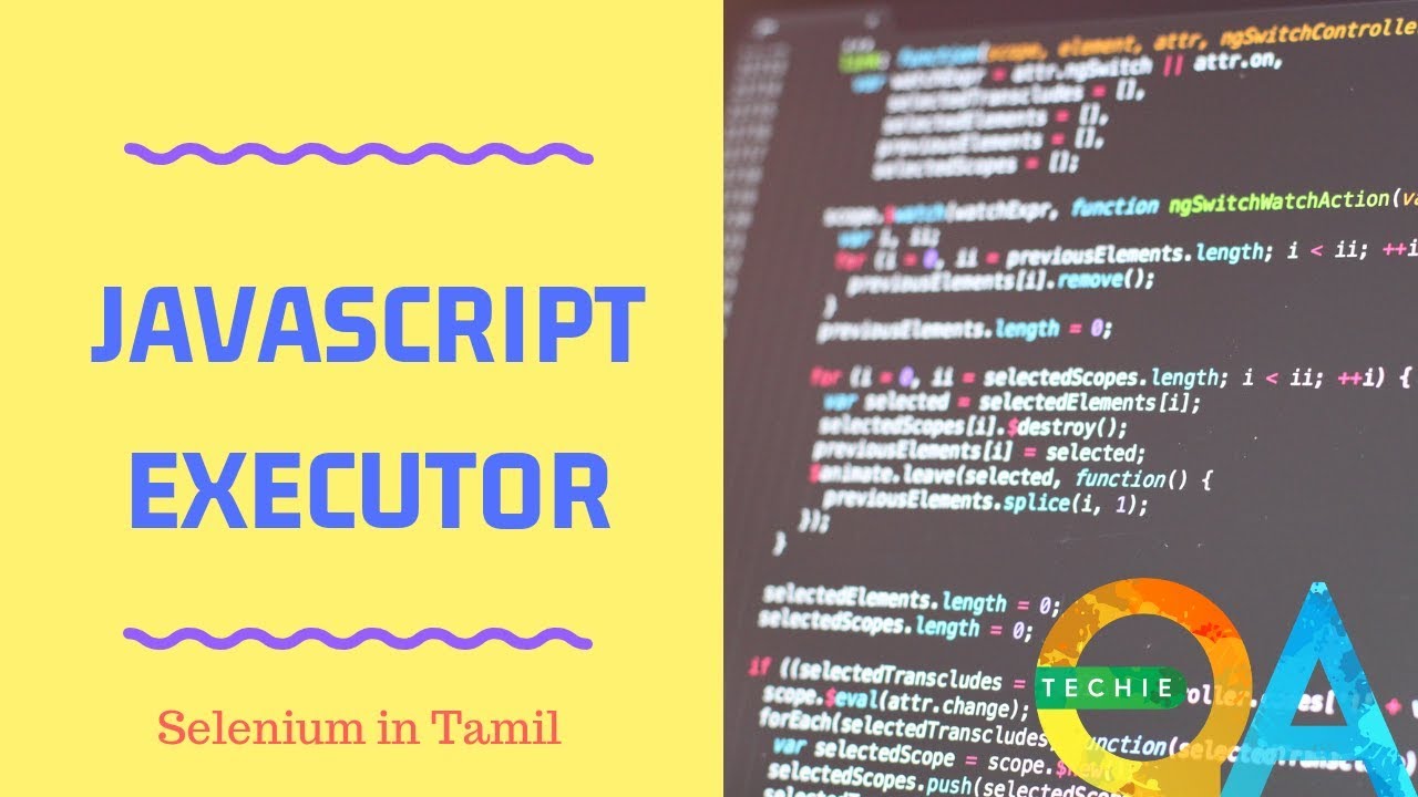 Selenium with Java - How to run Javascript (Tamil Version)