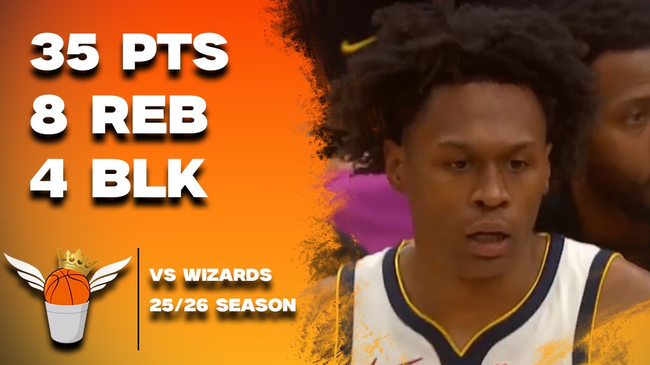 Peyton Watson Career High 35 Points/4 Blocks vs Wizards Full Highlights! (1/22/2026)