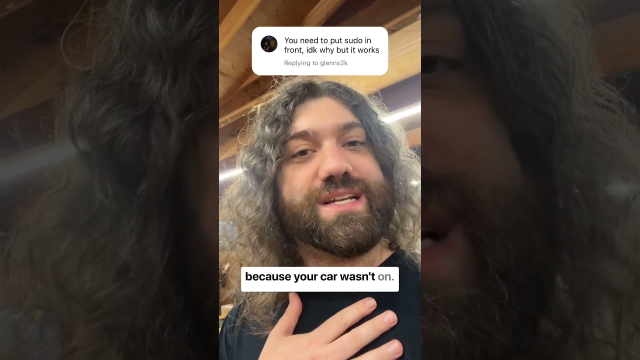 why you should *always* put sudo in front of your failed commands.