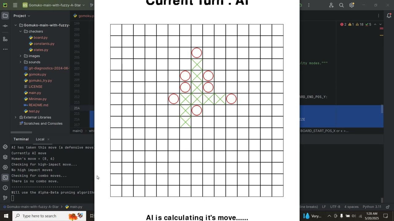 Gomoku Game with AI | Team Project Demo