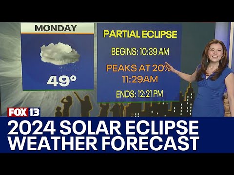 Washington solar eclipse weather forecast