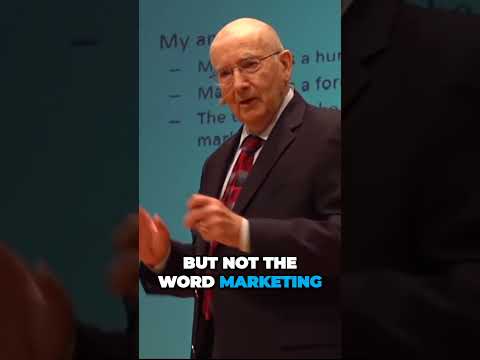 Philip Kotler Explains: How 'Marketing' Evolved in 100 Years! 📖✨ #MarketingHistory #marketingfuture