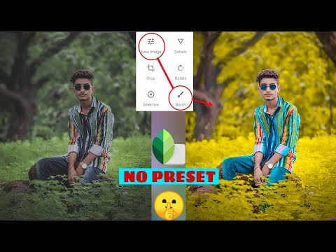 snapseed background colour change | snapseed se background yellow kaise kare |