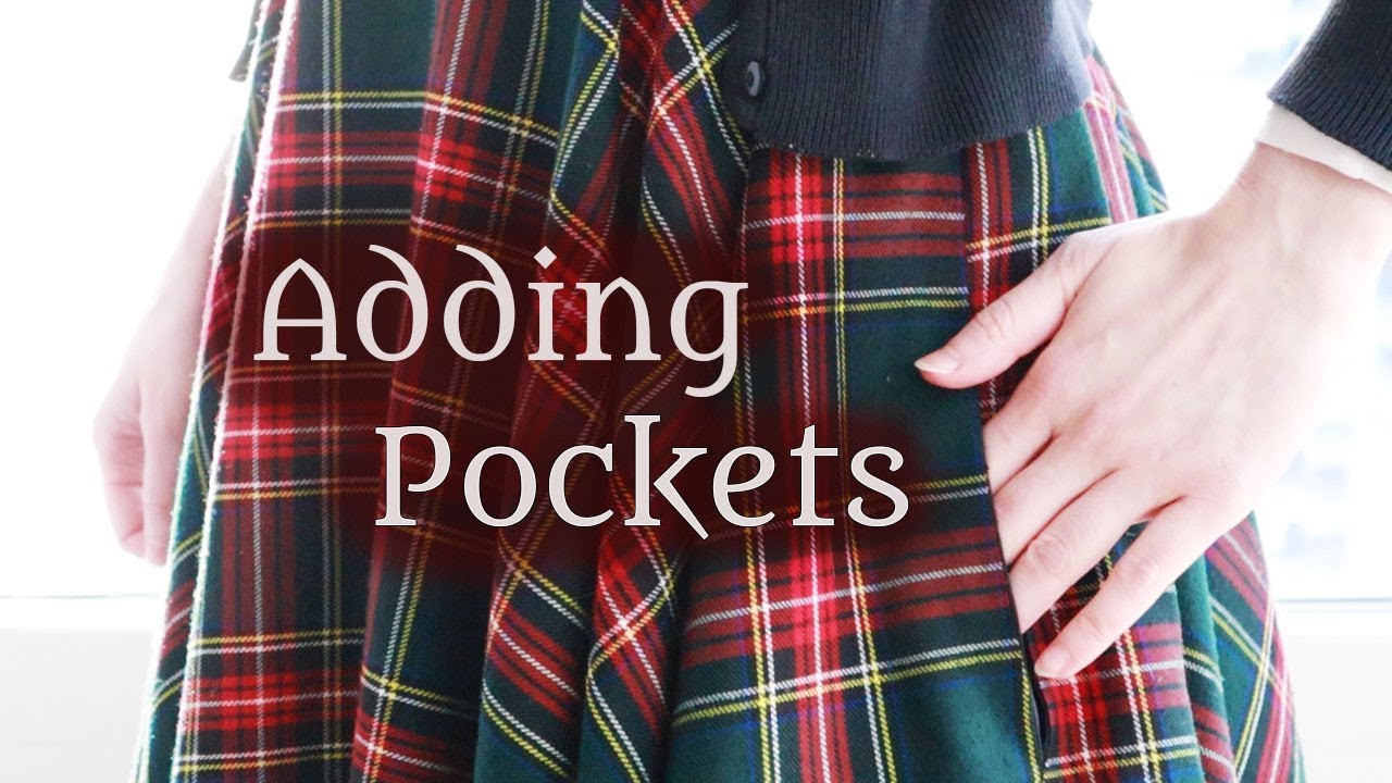 How to Add Pockets to Pocketless Skirts & Dresses