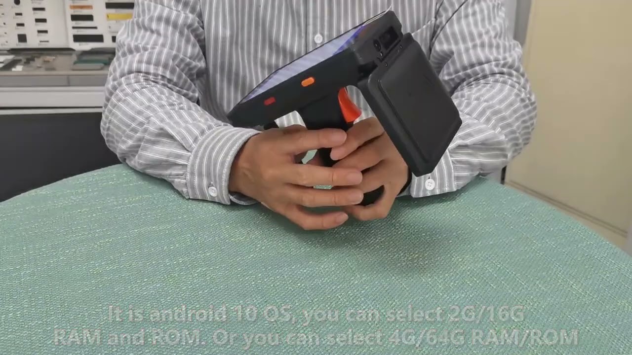 PDA UHF RFID Reader Long Range Handheld Terminal Barcode Scanner 1D/2D Barcode Reader
