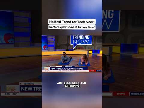 Adult Tummy Time demo to relieve ‘Tech Neck’ neck pain