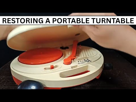 1978 PORTABLE TURNTABLE RESTORATION || HITACHI MQ-22