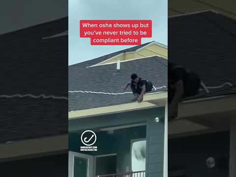 Checks out 😜🫣 #roofing #osha #safety