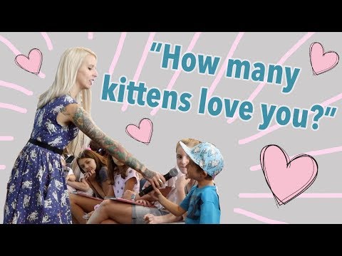 Kids Ask the BEST Questions (Kitten Book Tour!)