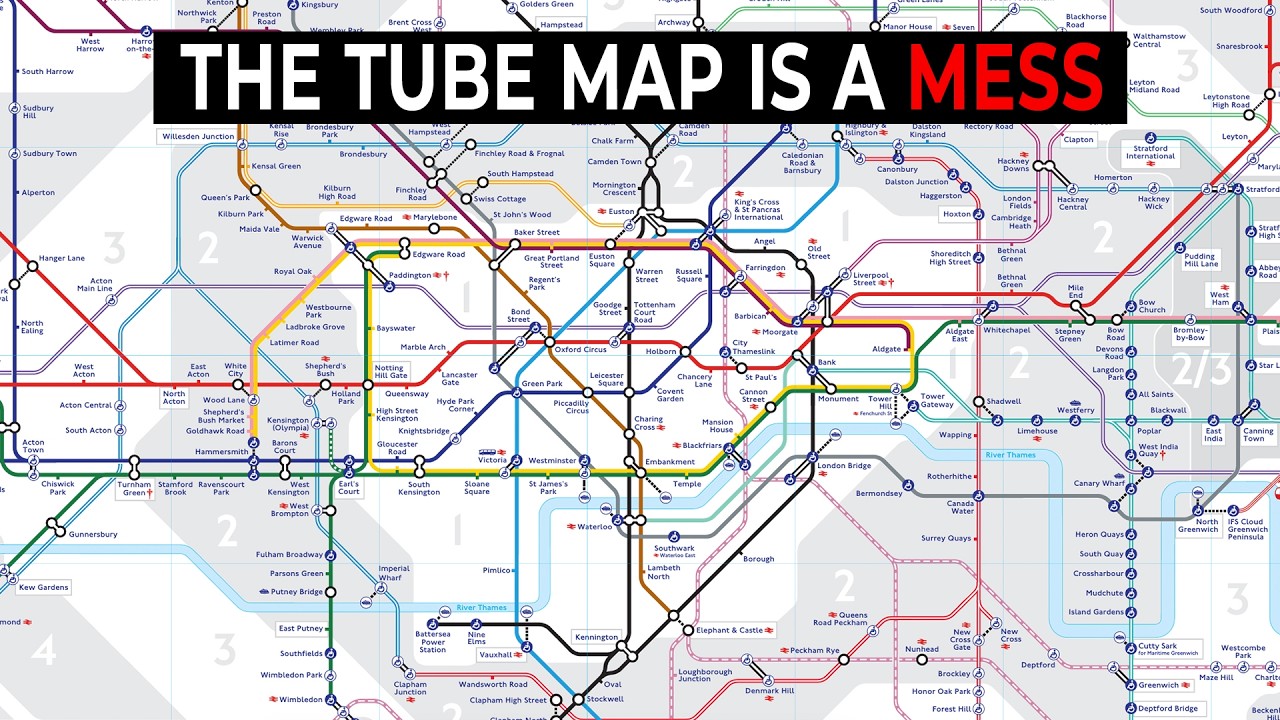London's Tube Map Got Too Complicated