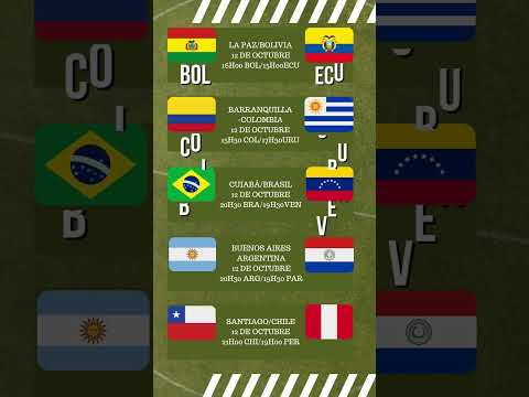 Eliminatorias Sudamericana/Fecha 3/Programación #shortvideo