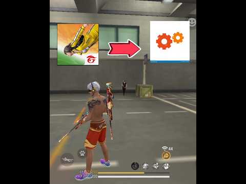 free fire awm no scope setting
