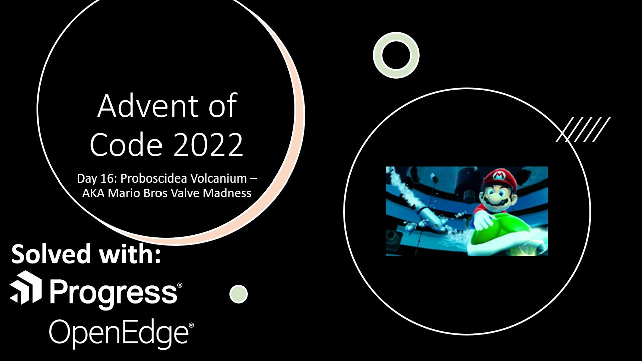 Advent of Code 2022 - Day 16 with Progress OpenEdge