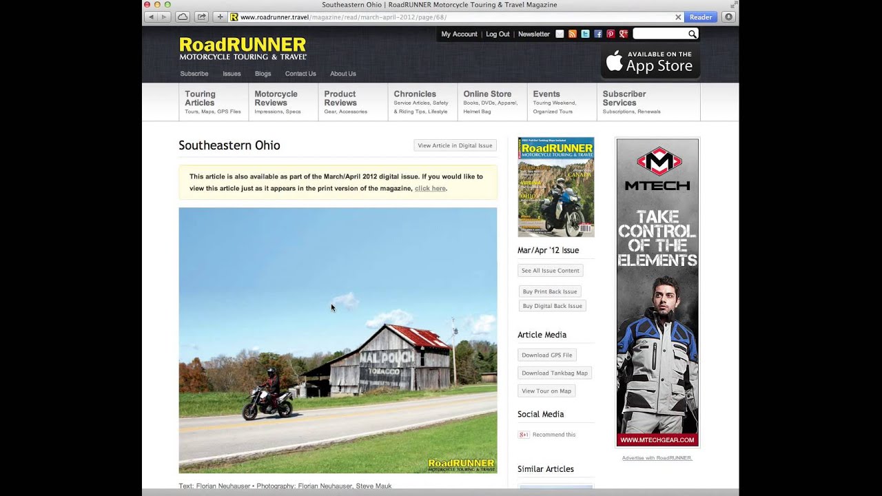 RoadRUNNER Interactive Tour Map Tutorial