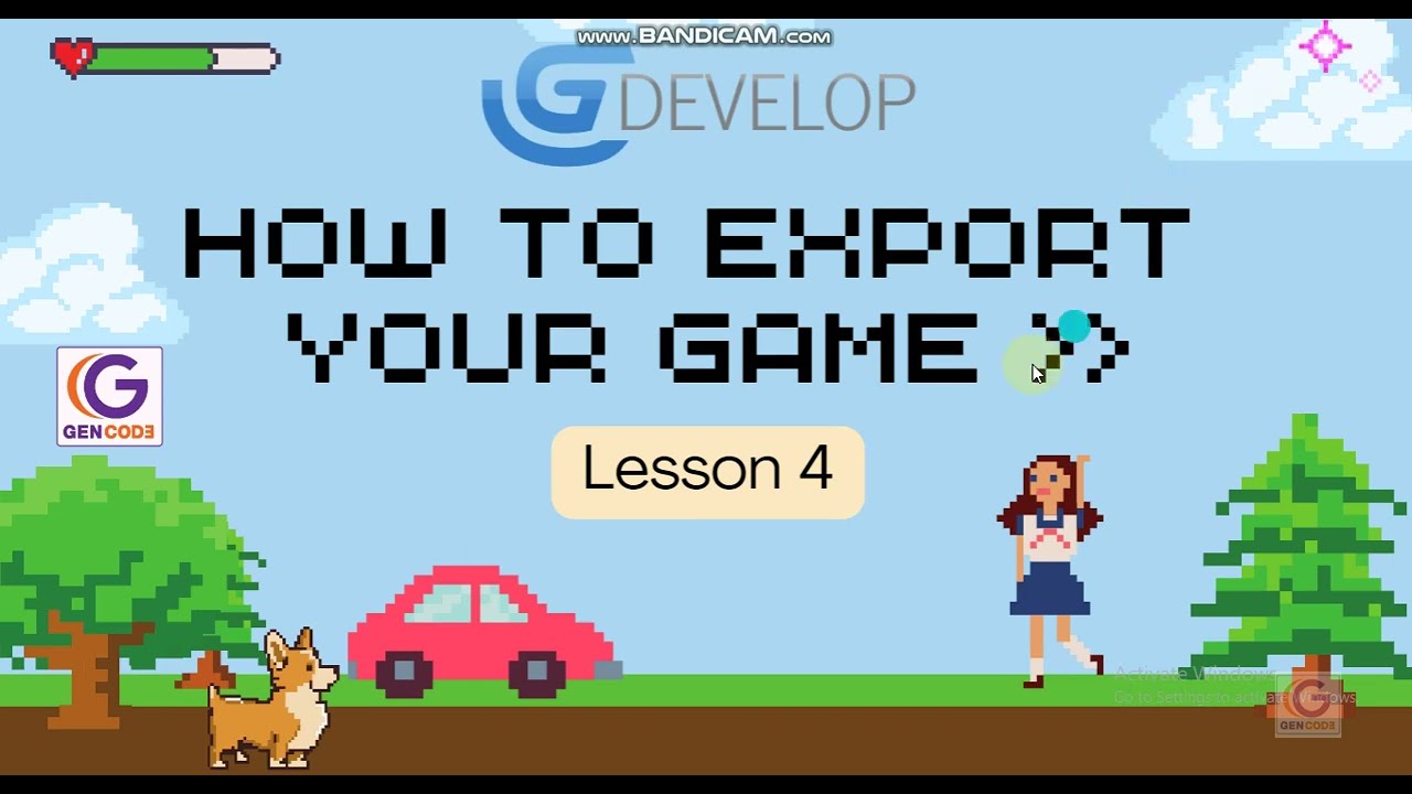 GDevelop Export your game L 4 export exe file