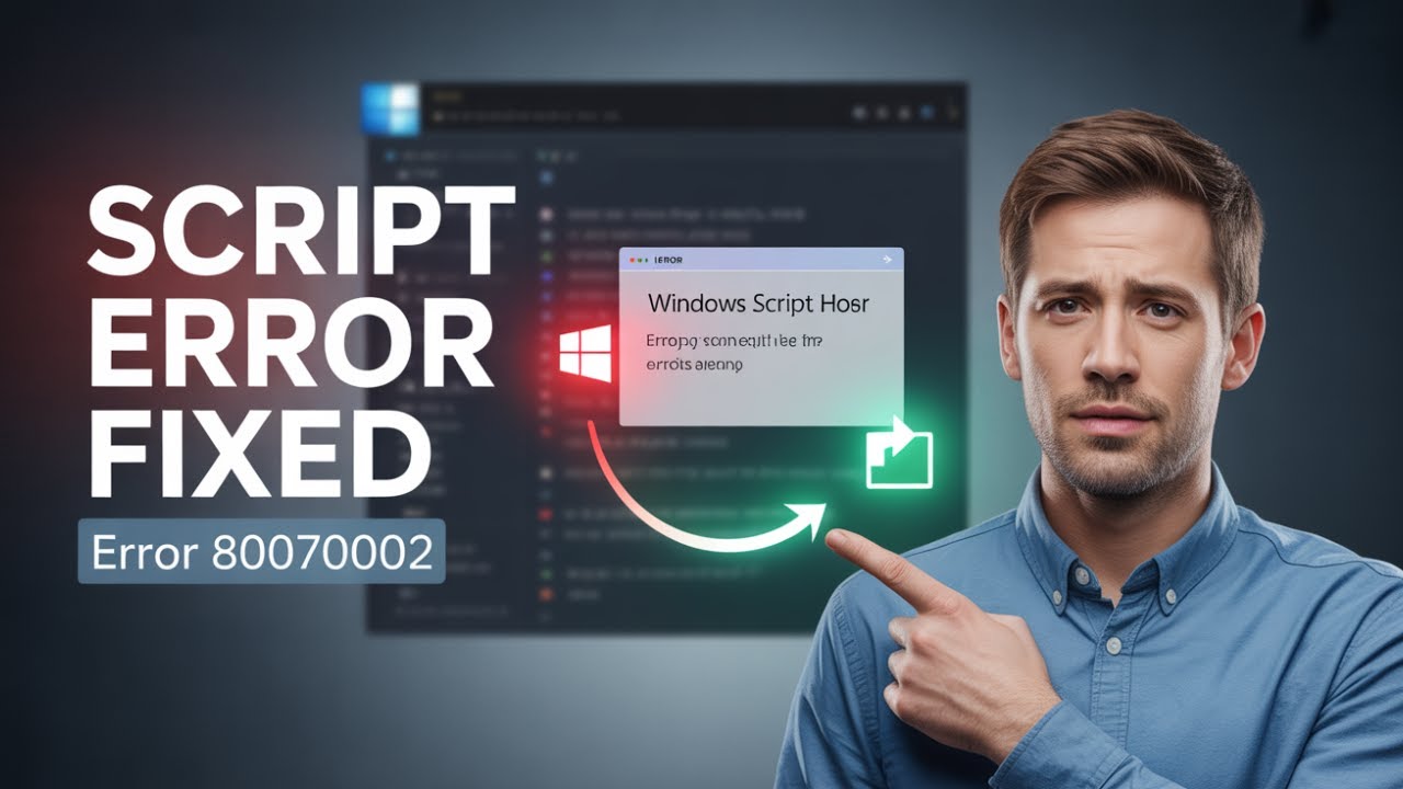 Fix Windows Script Host Error Code 80070002 (Scripts Not Running?)