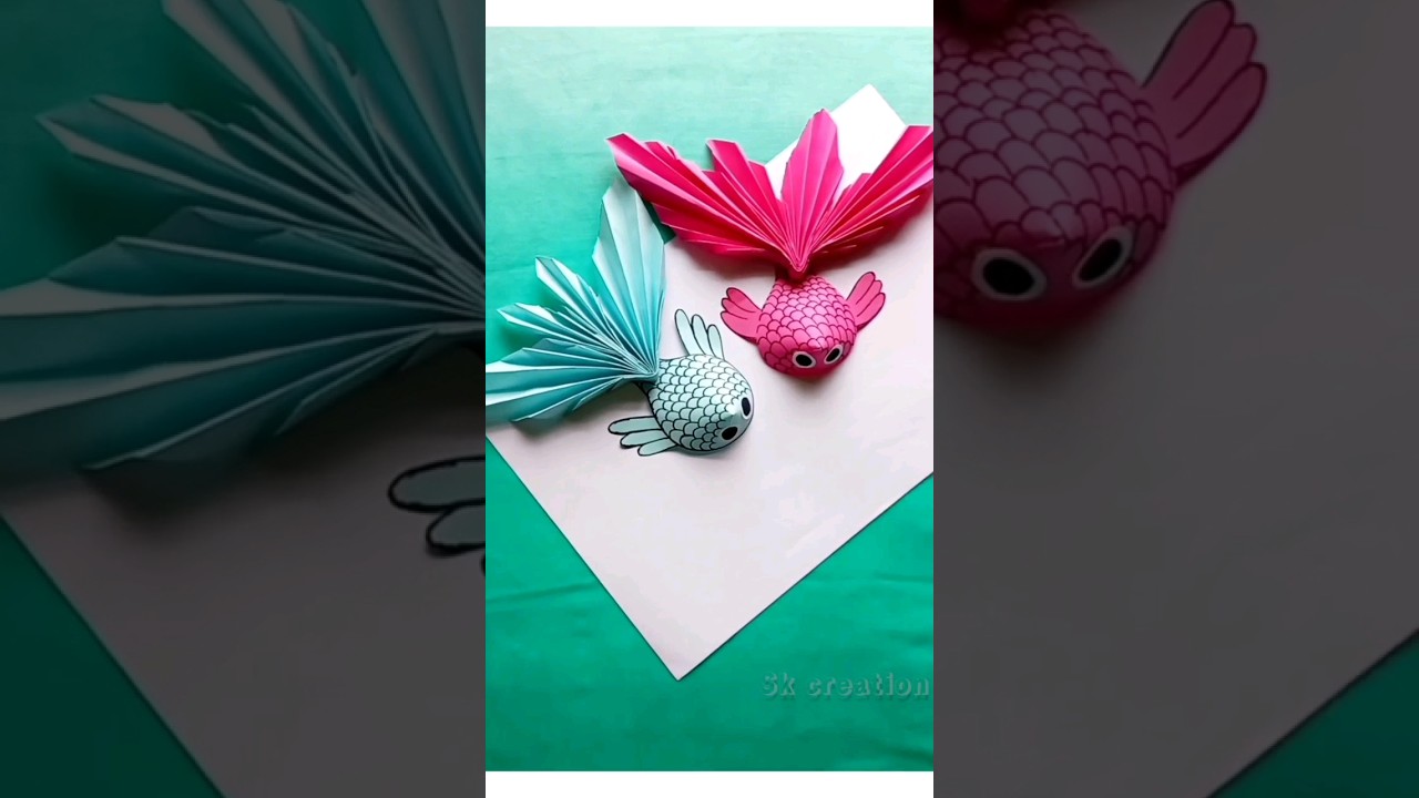 Kirigami fish|Paper fish craft easy
