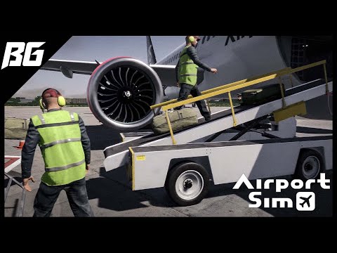 3 Real World Ramp Agents play Airport Sim Multiplayer
