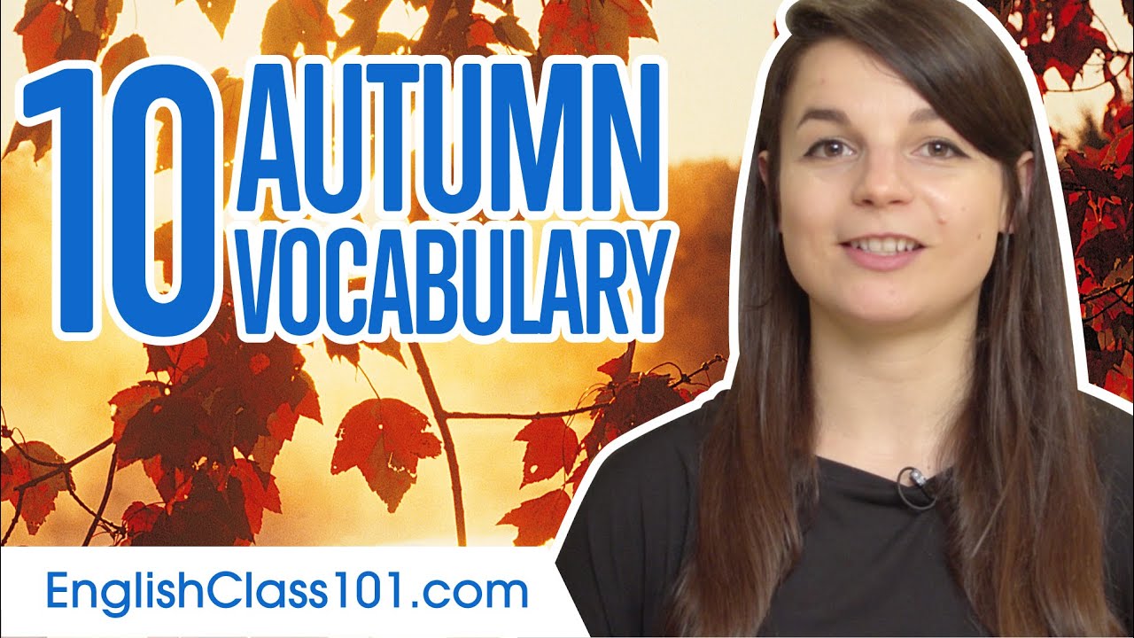 Vocabulario de otoño en inglés