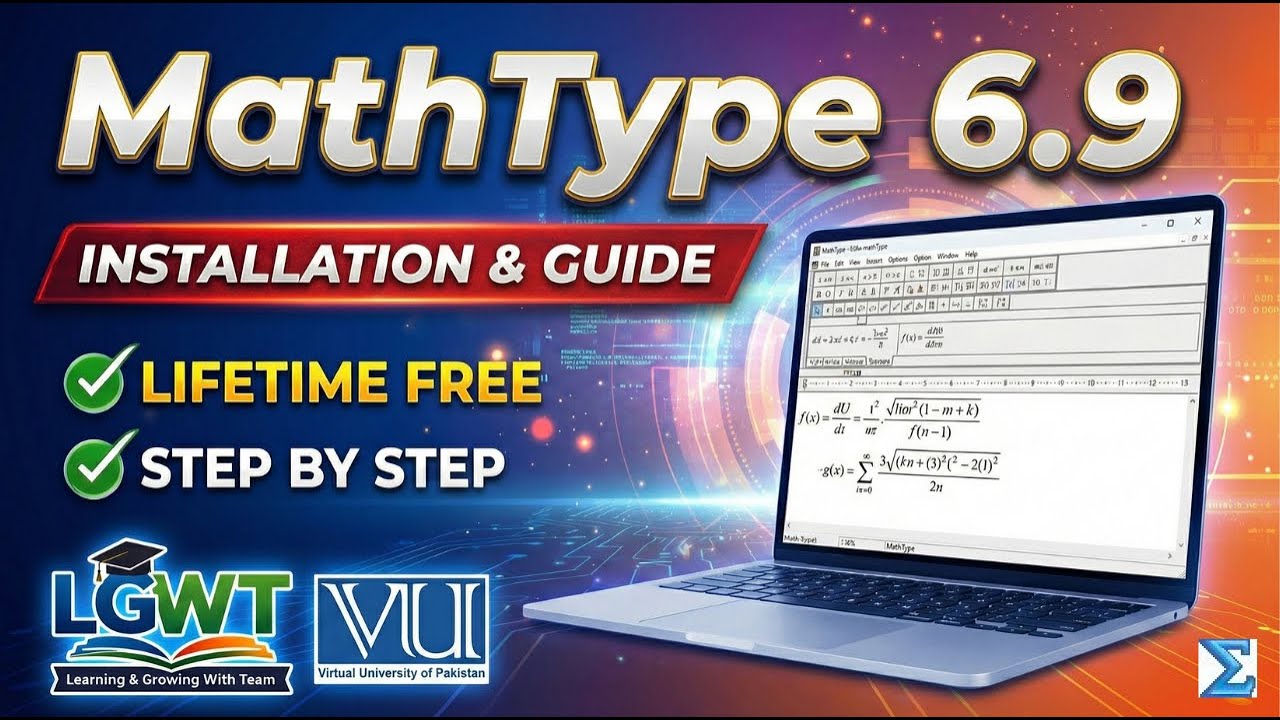 How to Install MathType 6.9 Permanently with Product Key | Lifetime Activation Guide