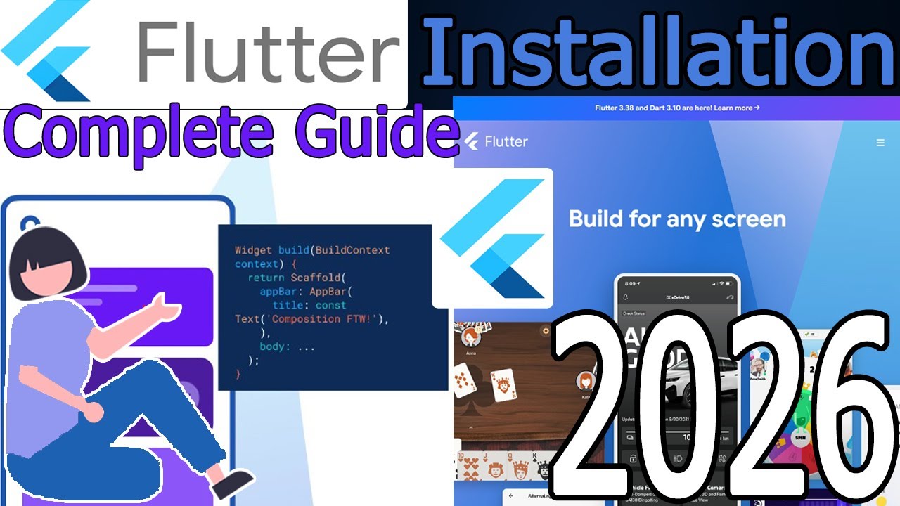 How to Install Flutter on Windows 10/11 [ 2026 Update ] Complete guide | Flutter Tutorial