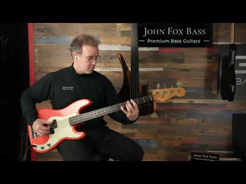 Danocaster Precision Bass - Fiesta Red | Reverb