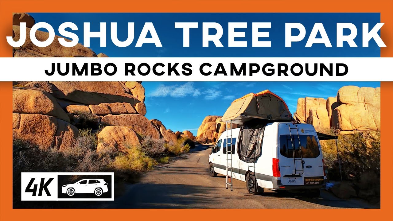 Tour of Jumbo Rocks Campground in Joshua Tree National Park 4K – Camping California 🏕️