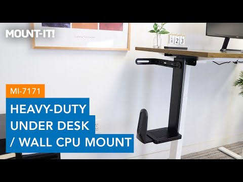 Heavy-Duty Under Desk / Wall CPU Mount | MI-7171 ( Features )