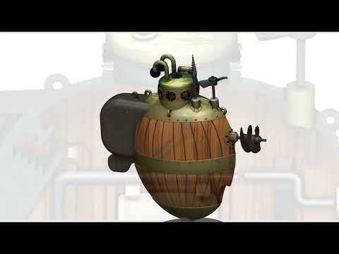 🐢 Turtle Submersible by David Bushnell 1975・Free 3D File for ・Cults